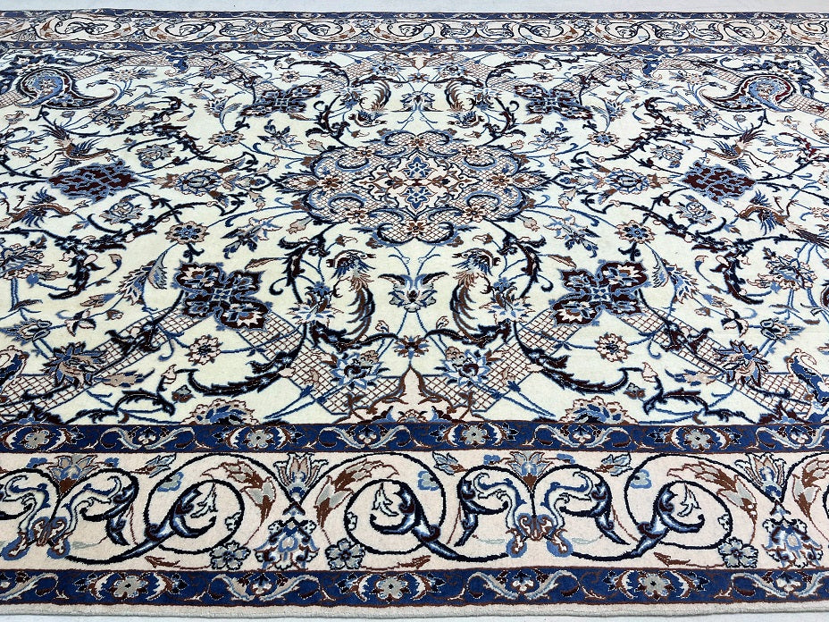 Superfine Silk-inlay Persian Nain Rug 3x2m | shoparug