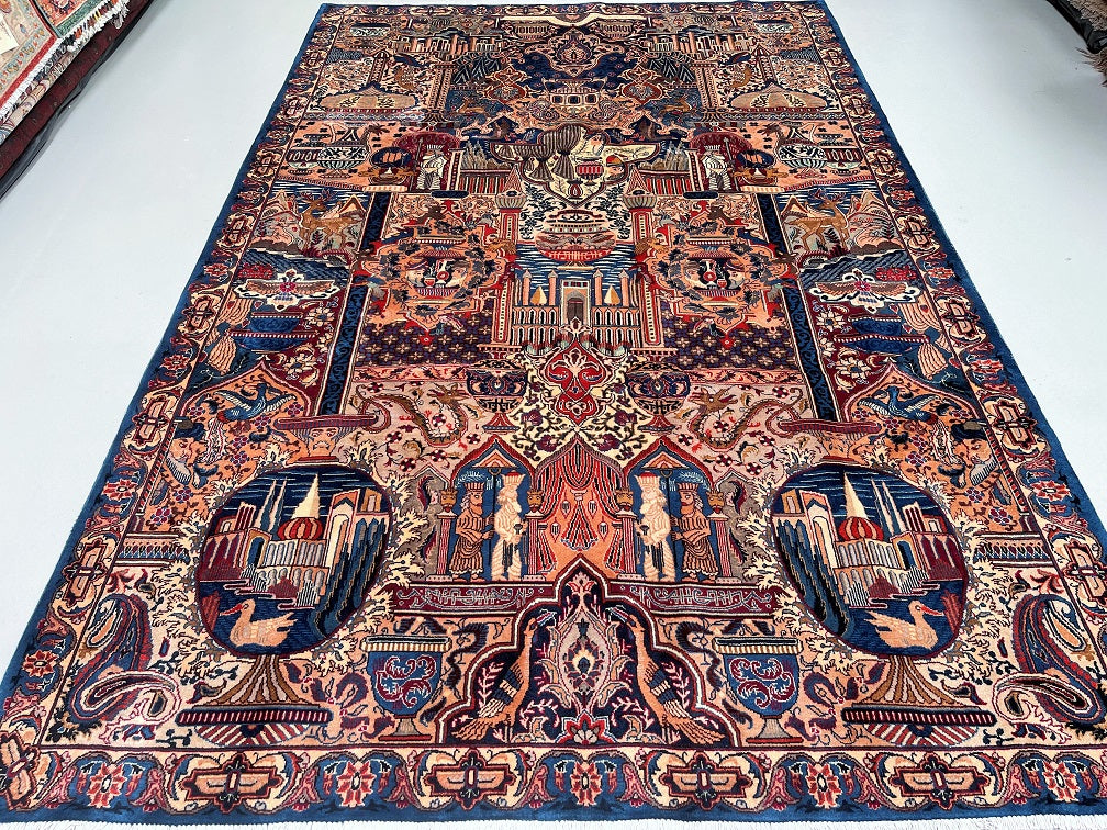 Pictorial Persian Kashmar Rug 3x2m | shoparug