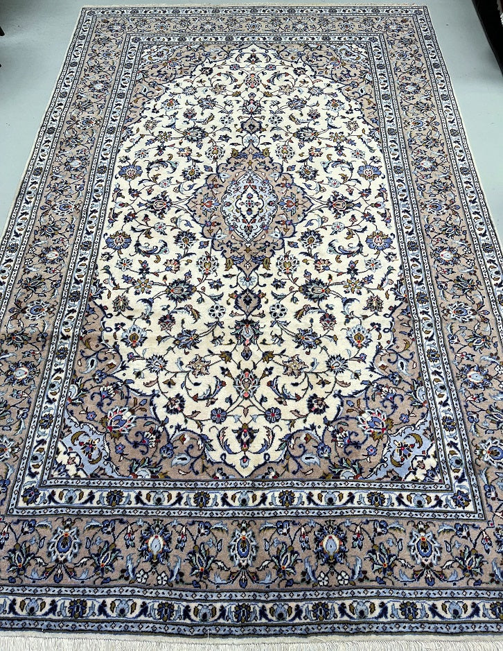 Beige Persian Kashan Rug 3.1x2m | shoparug