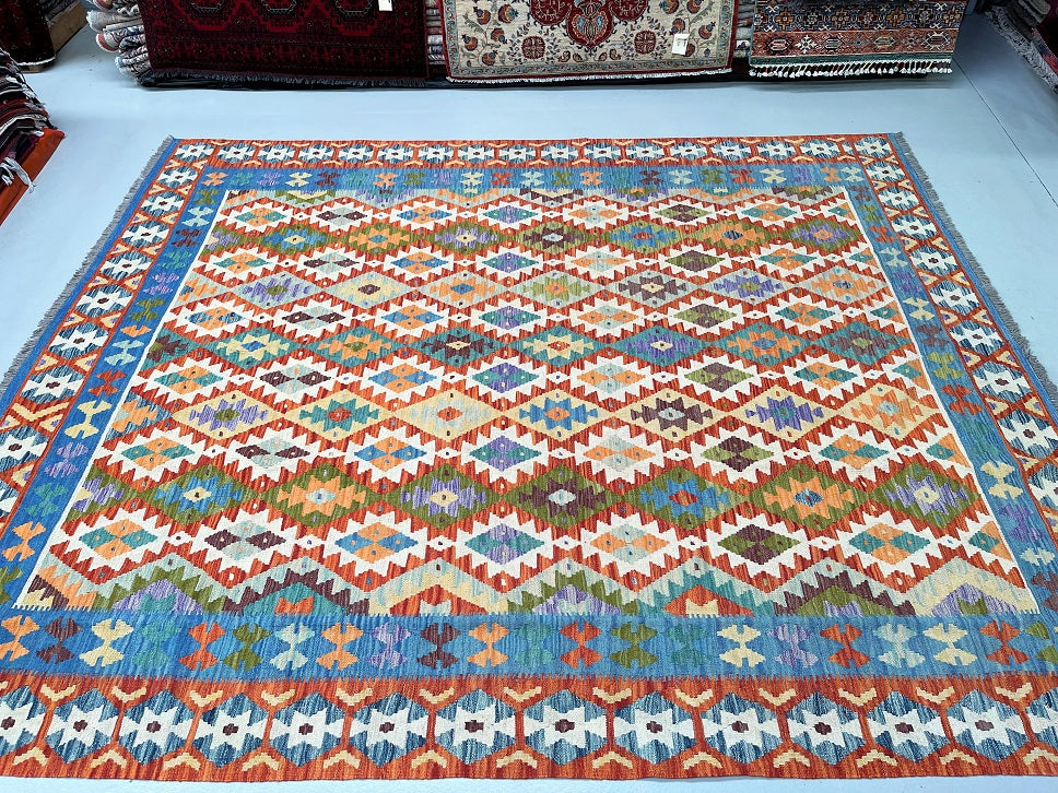 Boho Afghan Aryana Kilim Rug 3x2.6m | shoparug
