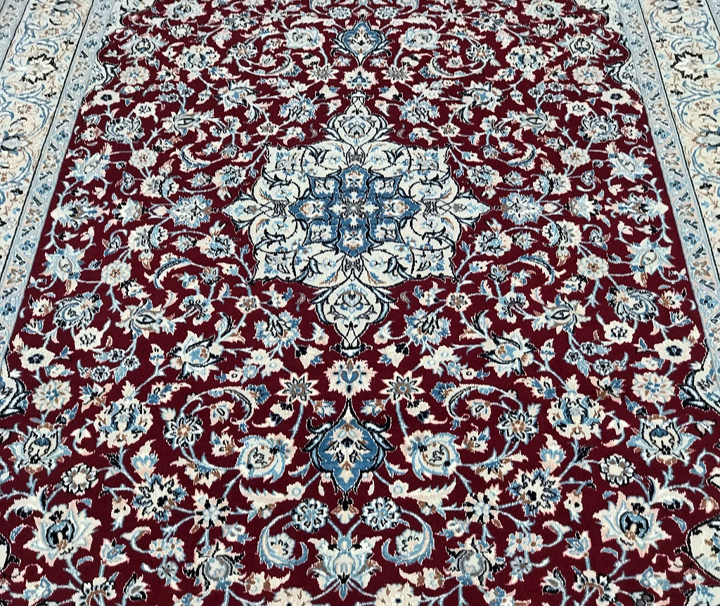 2.7x1.8m Superfine Nain Persian Rug | Room Size Oriental Nain Rug ...
