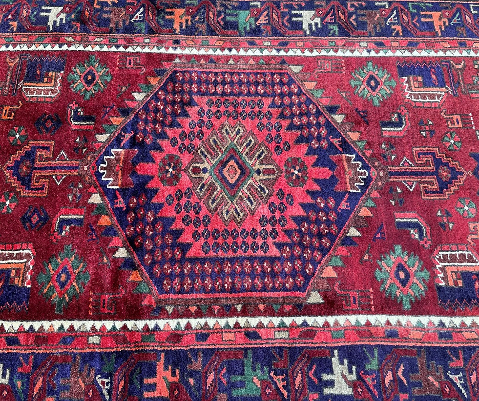 Tribal Persian Zanjan Rug 2.4x1.3m | shoparug